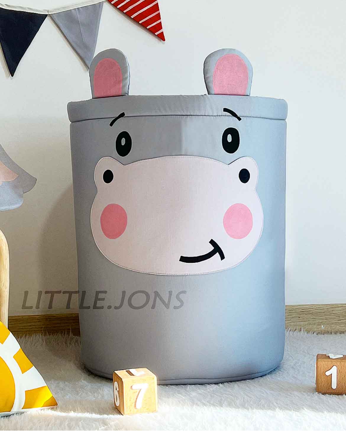 باکس استوانه اسب آبی - اکسسوری اتاق کودک و نوزاد